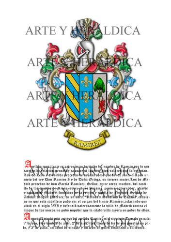 Ramírez escudo con leyenda PDF | Arte y Heráldica