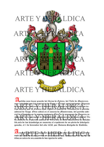 Salgado escudo con leyenda PDF | Arte y Heráldica