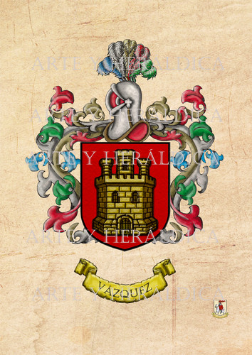 Vázquez escudo vintage en PDF | Arte y Heráldica