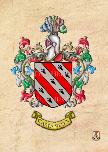 Castañeda escudo vintage en PDF | Arte y Heráldica