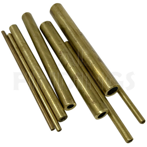 8x Brass Hollow Wire | al-findings