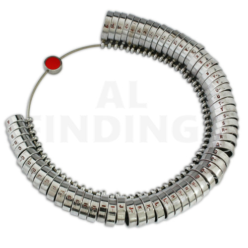 63pc 6mm Finger Sizer Ring Gauge UK A-Z+6 Sizes | al-findings