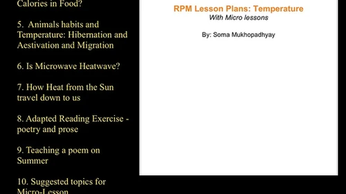 RPM Lesson Plans: Temperature (Digital Download) | Halo Soma
