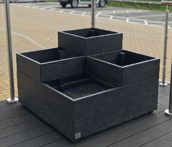 Square Stackable Planter Box | Green Furniture
