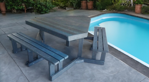 Stunning 6 Seater Diamond Garden Set | Green Furniture & Projects