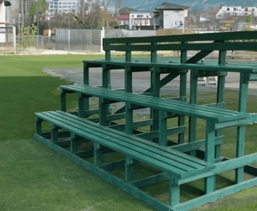 Plastic Grand Stands and Pavilions 3 Tier Stands 3.6m | Green Furniture