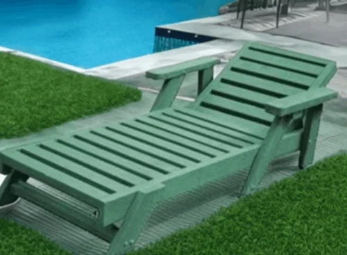 Sun/Pool lounger with arm rest | Green Furniture