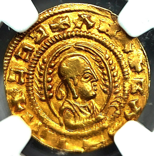 440-470 AD Ethiopian AXUMITE KINGDOM Gold Coin of King Ebana NGC AU ...