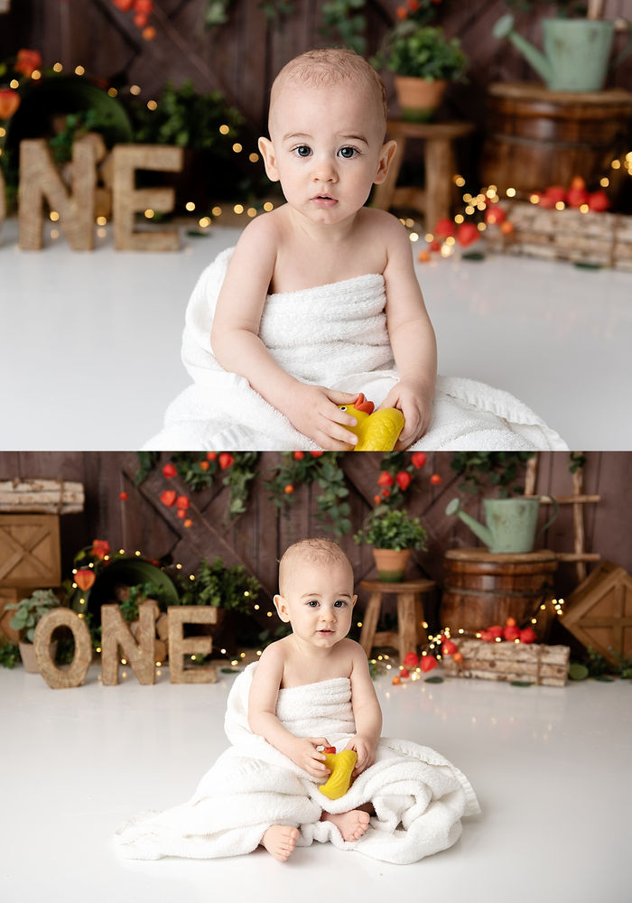 Cake Smash Photo Shoot Celebration for Baby H's 1st Birthday