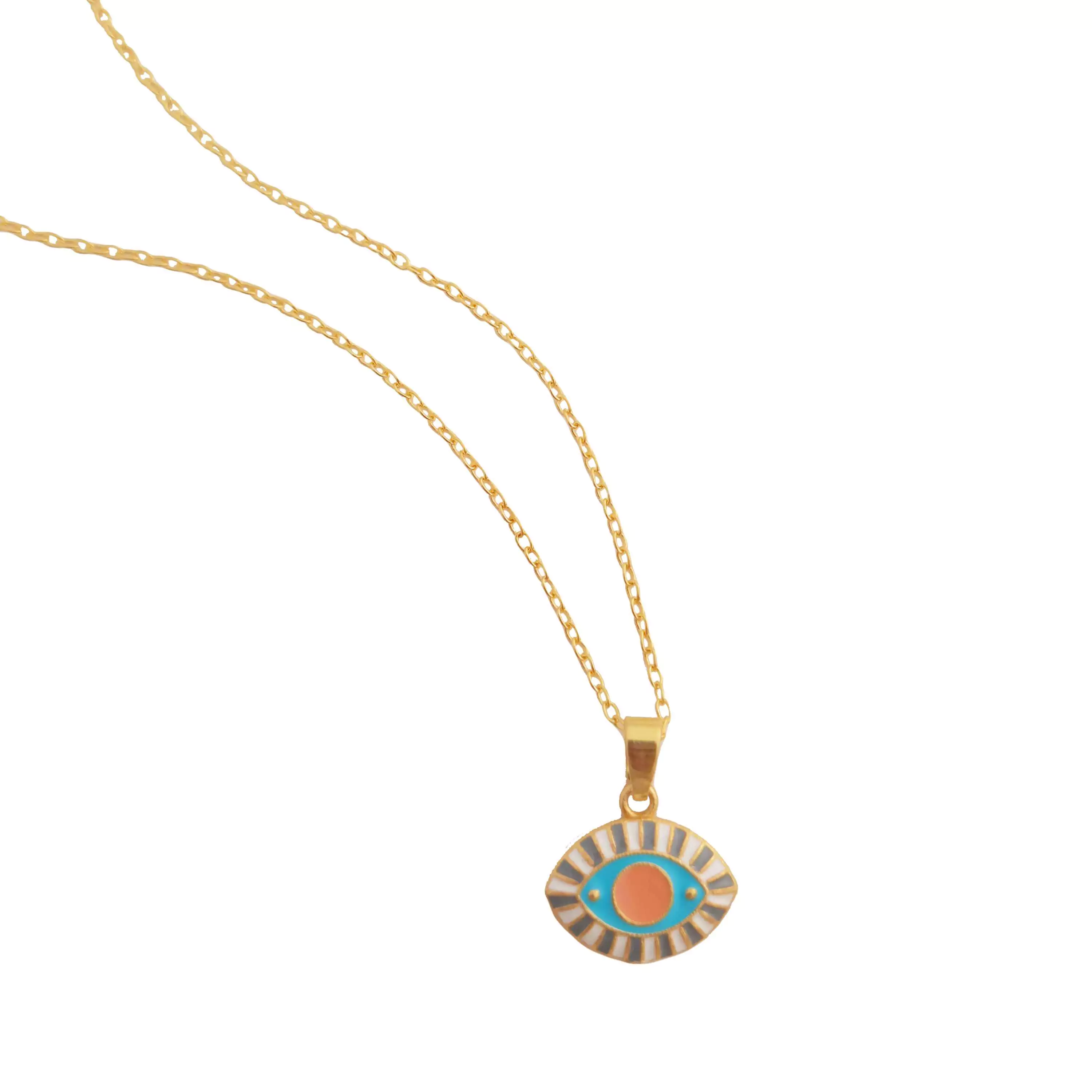 Evil Eye Neck Chain - Grey | Nécessité