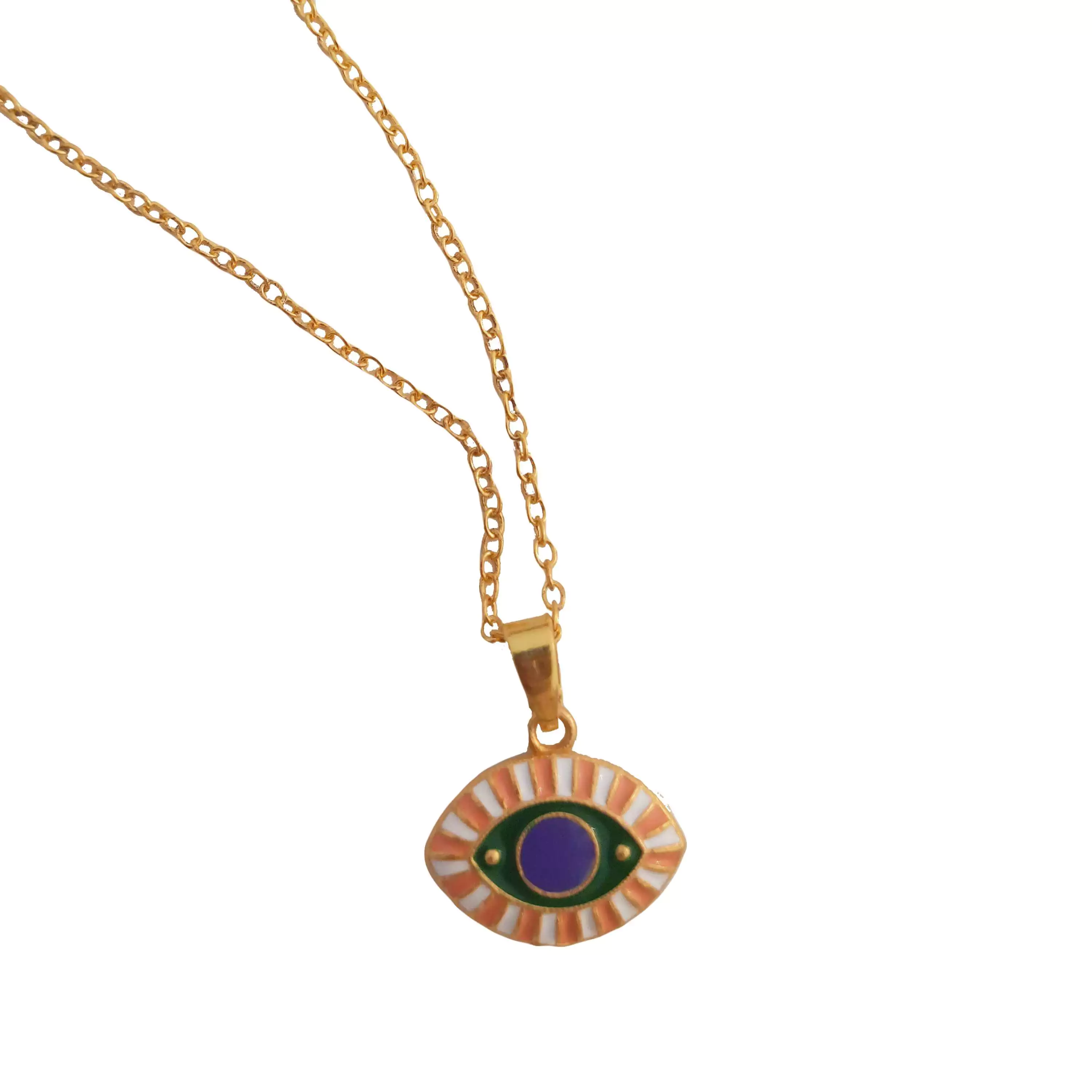 Evil Eye Neck Chain - Grey | Nécessité