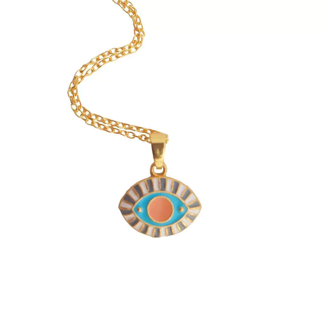 Evil Eye Neck Chain - Grey | Nécessité