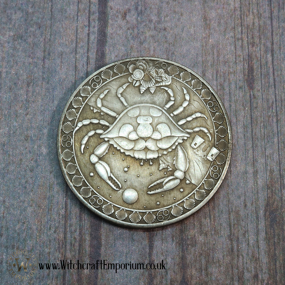 Cancer - Zodiac Divination Coin | Witchcraft Emporium
