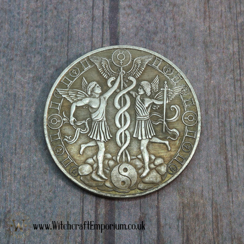 Gemini - Zodiac Divination Coin | Witchcraft Emporium