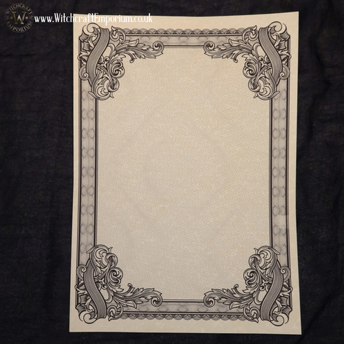 Ornate Parchment Paper #4 | Witchcraft Emporium