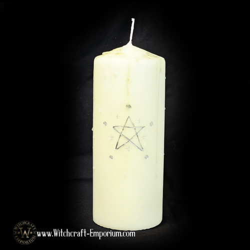 All Purpose White Magic Ritual Charged Candle | Witchcraft Emporium