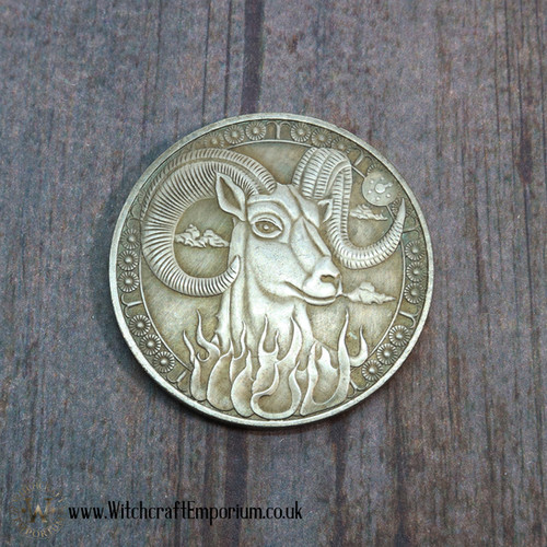 Aries - Zodiac Divination Coin | Witchcraft Emporium