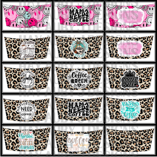 Latte Cup Sleeve Cardstock | Hay Auby J Designs