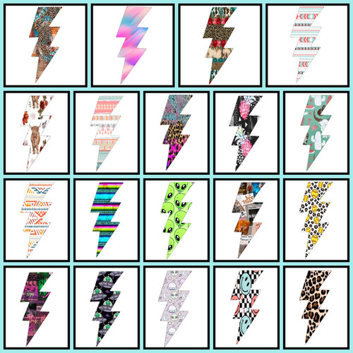 Lightning Bolt Cardstock for JCA Mold | Hay Auby J Designs