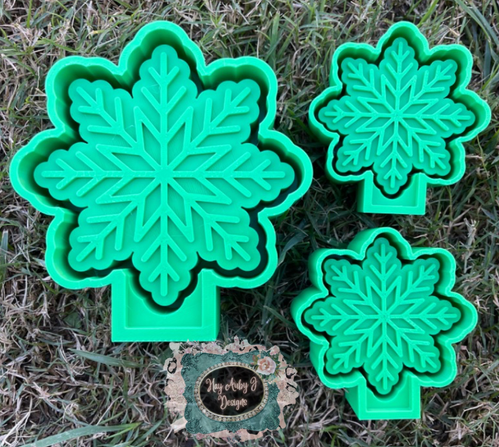 Snowflake #2 Full Size And/Or Vent Clip Set Silicone Freshie Molds ...