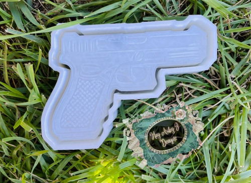 Gun Pistol Freshie Mold | Hay Auby J Designs