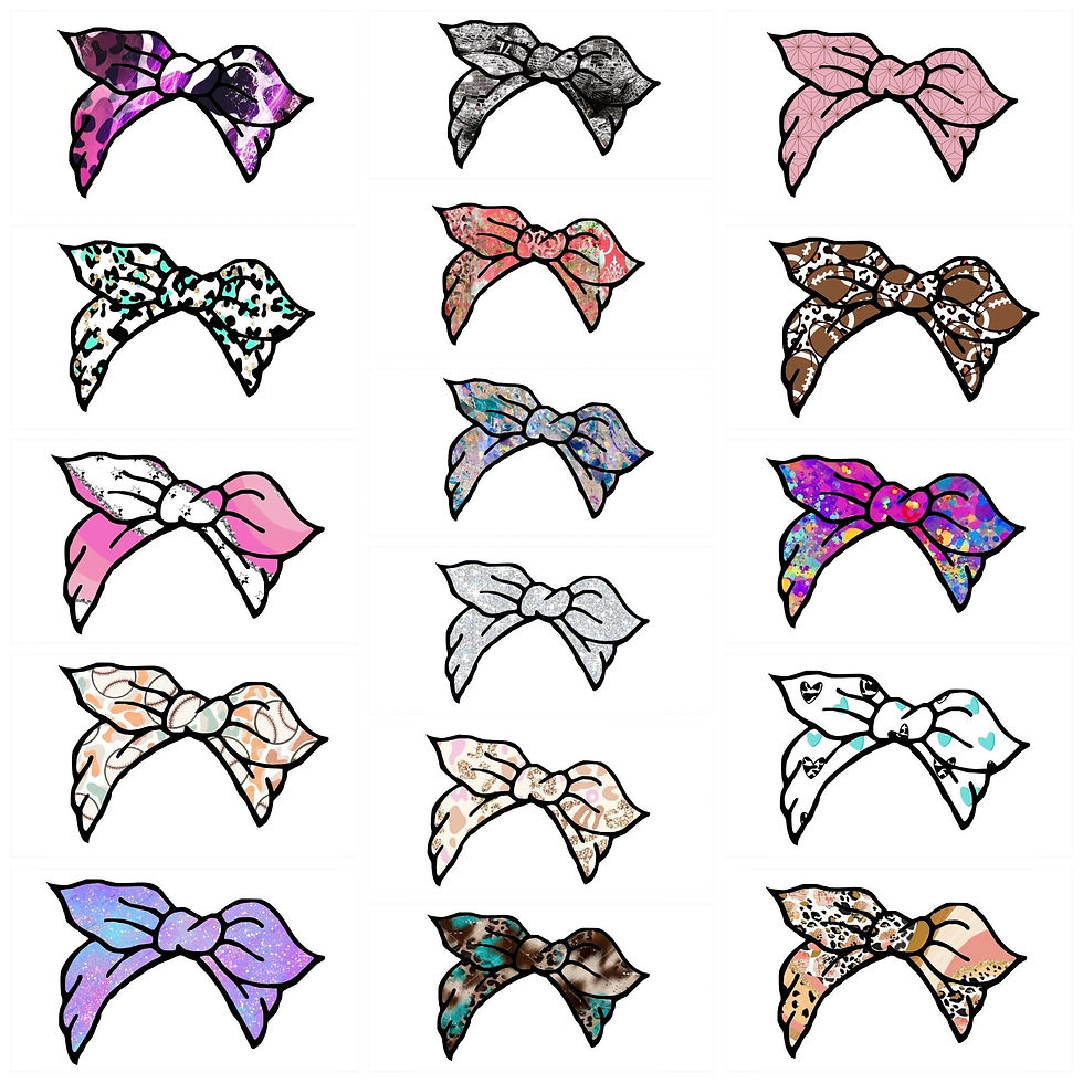 Cardstock For Glitz N Glam Highland Cow Bow | Hay Auby J Designs