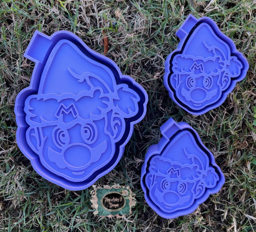 Santa Mario Full Size And/Or Vent Clips Set Silicone Freshie Molds ...