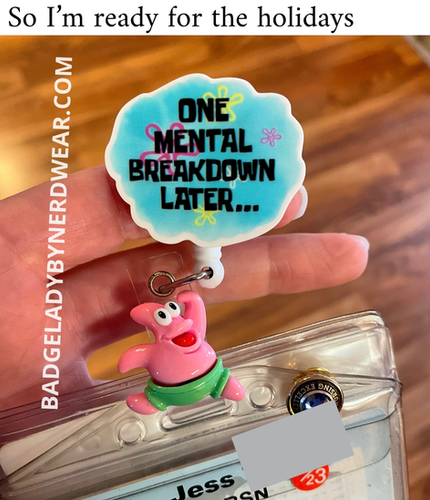 SpongeBob - Patrick - Mental Breakdown | BadgeLadybyNerdWear