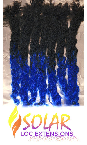 50 - Ombre NATURAL CURL Microinterloc Extensions | SolarLocs Extensions