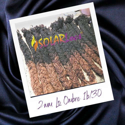 100 - Ombre NATURAL CURL Microinterloc Extensions | SolarLocs Extensions