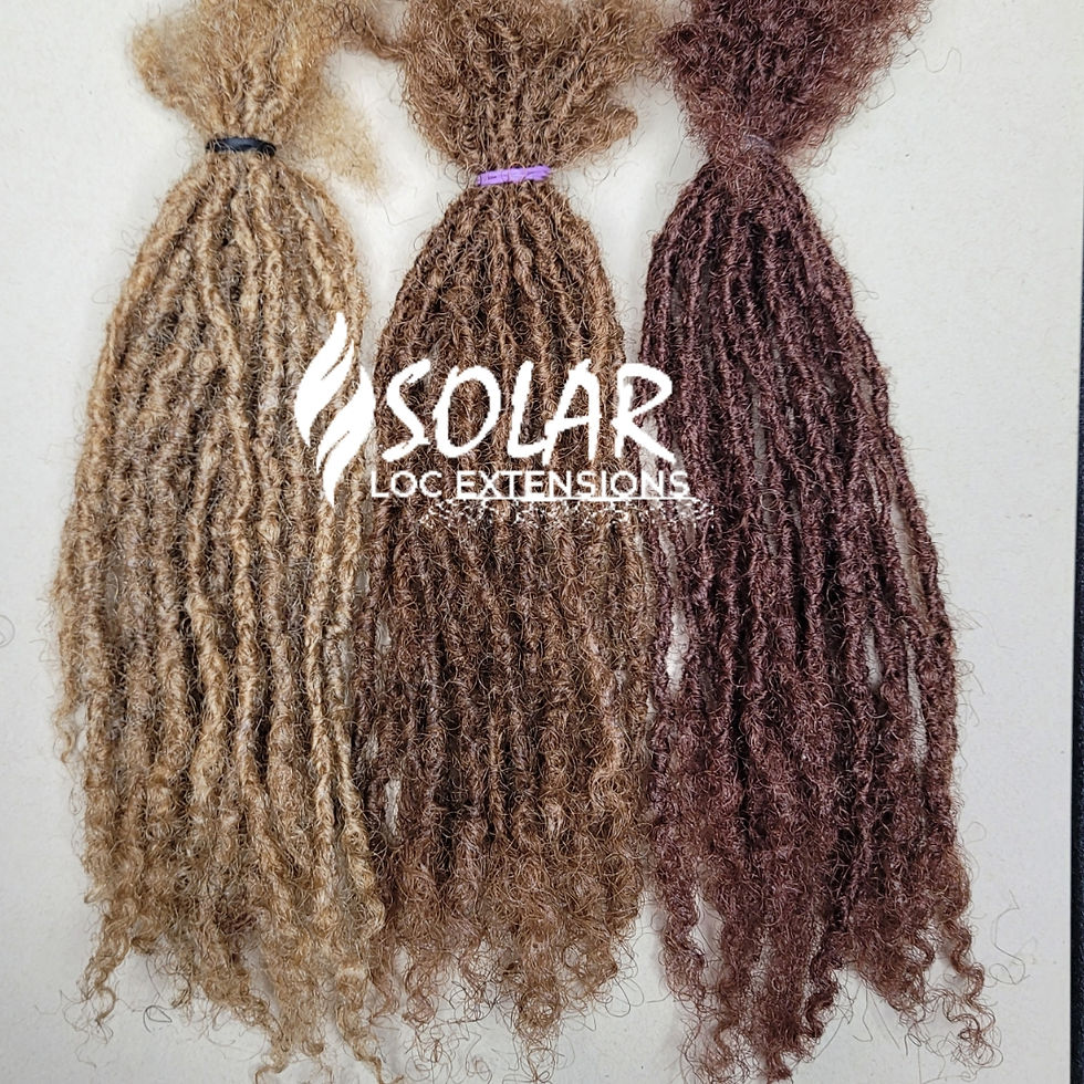 100-Solid Color NATURAL Loc Extensions; 1mm-3mm | SolarLocs Extensions