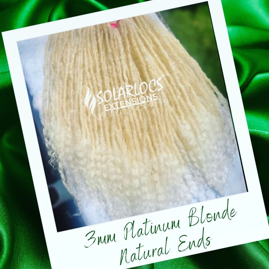 100-Solid Color NATURAL Loc Extensions; 1mm-3mm | SolarLocs Extensions