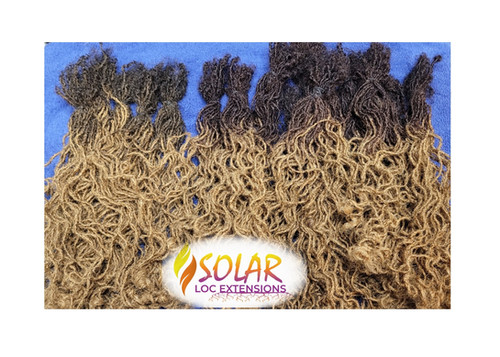 10 - Ombre SolarLoc NATURAL Extensions (10 LOCS/Bundle) | SolarLocs ...