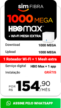 1 GIGA a partir de R$99,90 | SIM FIBRA - Internet em Florianópolis