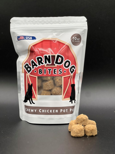 Chewy Chicken Pot Pie Treats | Zero Proof/Barn Dog