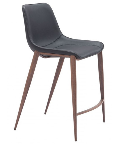 TABURETE ALTURA COUNTER | Z - MAGNUS | NEGRO - NOGAL | Modérnika