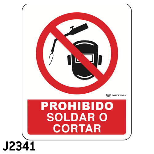 Prohibido Soldar o Cortar (20 x 25 cm.) | metramtx