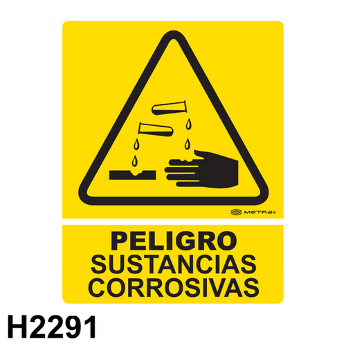 Sustancias corrosivas (20 x 25 cm.) | metramtx