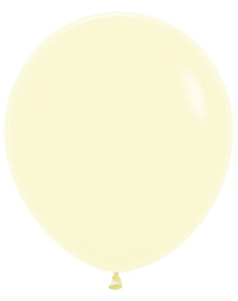 Single 11" Latex Matte Pastel Yellow Helium Balloon | festiveeffects