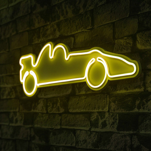Formula 1 Race Car - Yellow | Wall Addiction