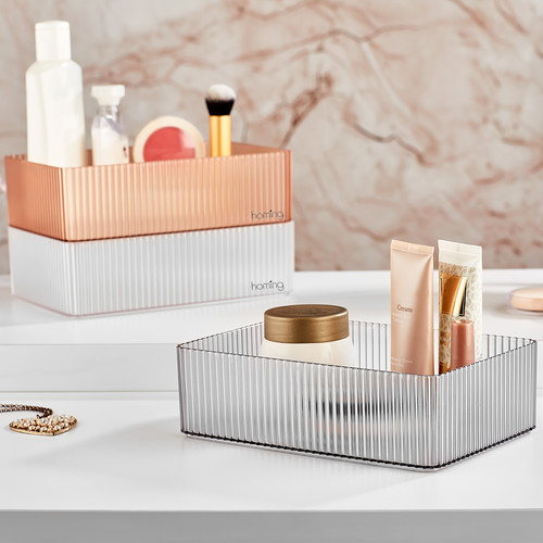 GlamNest Salmon & Noir Makeup Haven | Heliophilia Silver