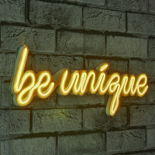 Be Unique - Yellow | Wall Addiction