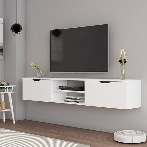 Denoya 2 TV Unit - White v2 | Chez Adelard