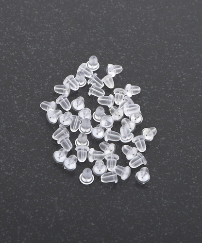 SiliconeSparkle Earring Savers 30-Pack | Heliophilia Silver