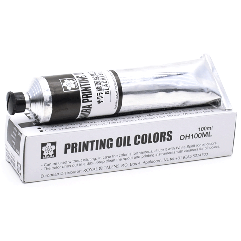 Sakura Craypas Oil Based Ink - Black | Stark Press Company