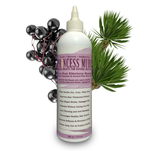 Yucca Root Scalp Cleanser and Clarifying Shampoo with Elderberry (12 oz)