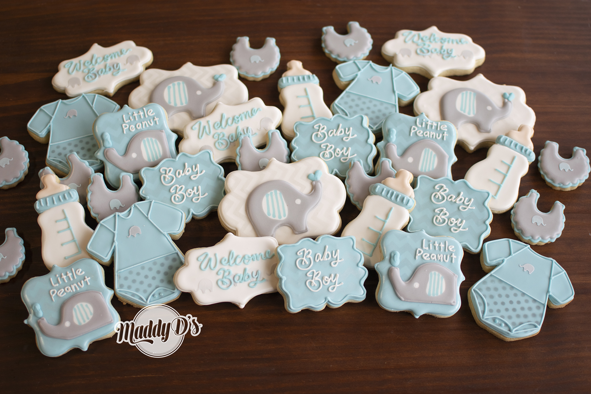 Kids and baby shower cookies