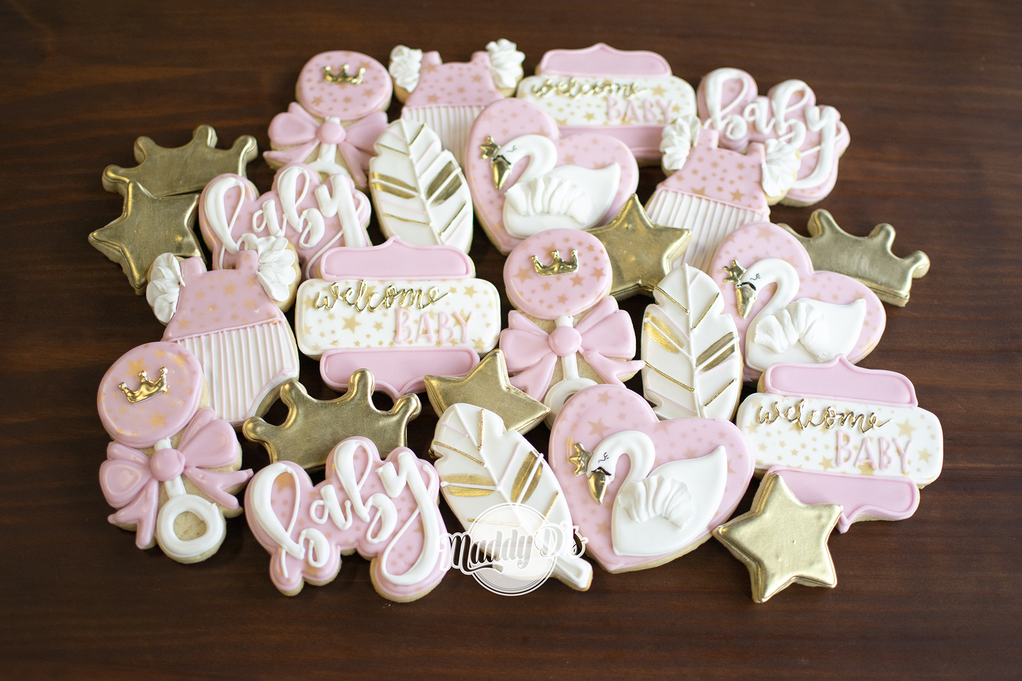 Kids and baby shower cookies