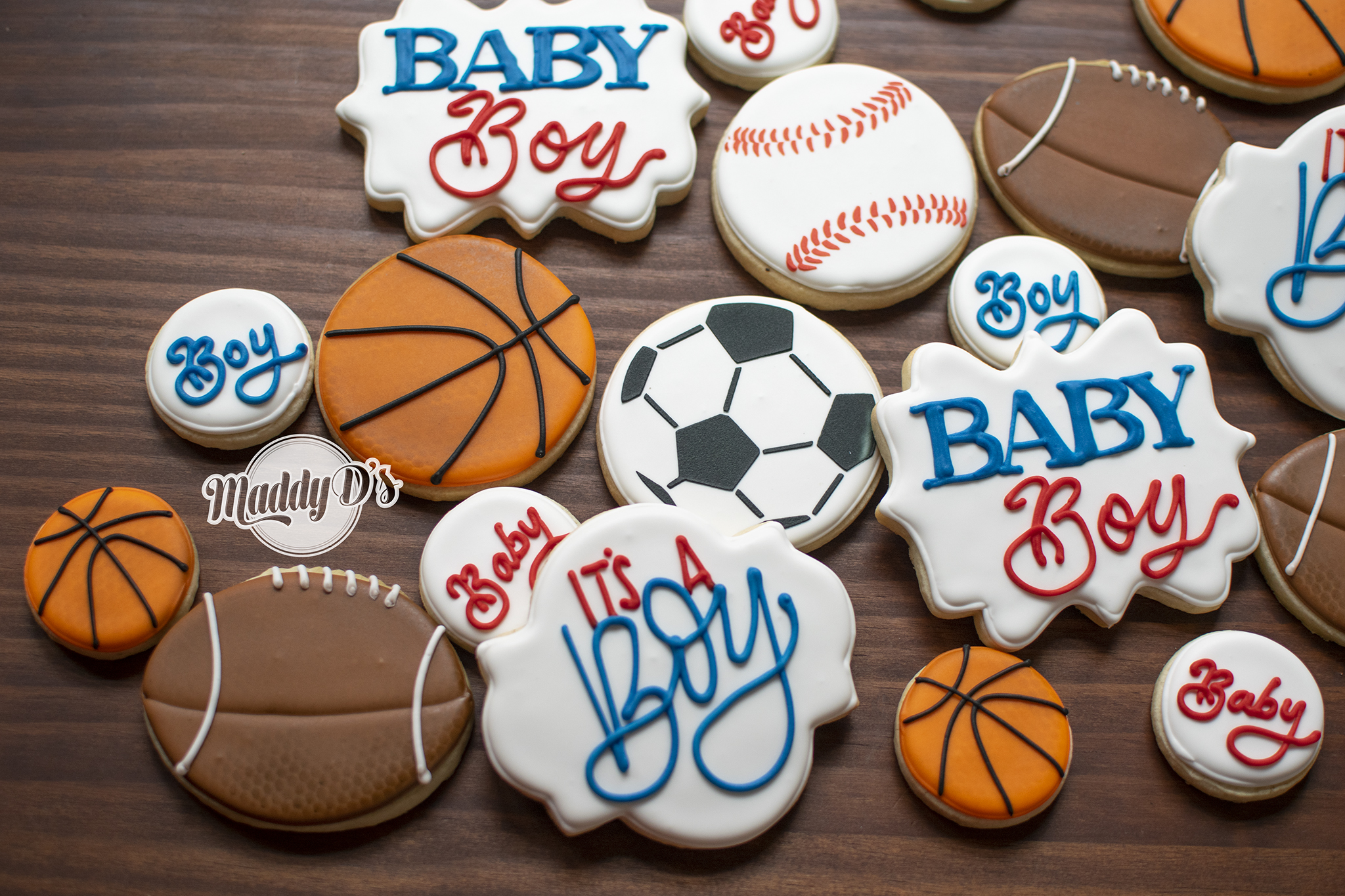 Kids and baby shower cookies