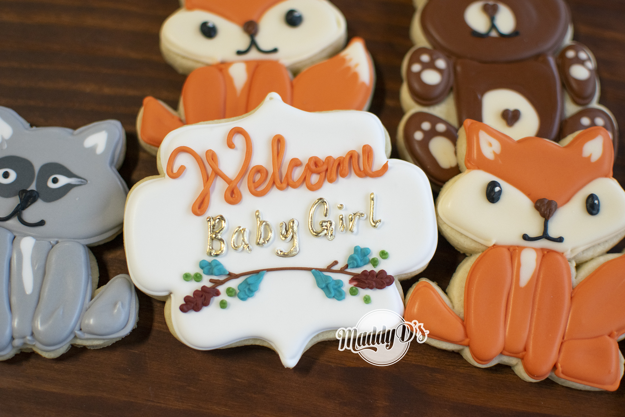Kids and baby shower cookies